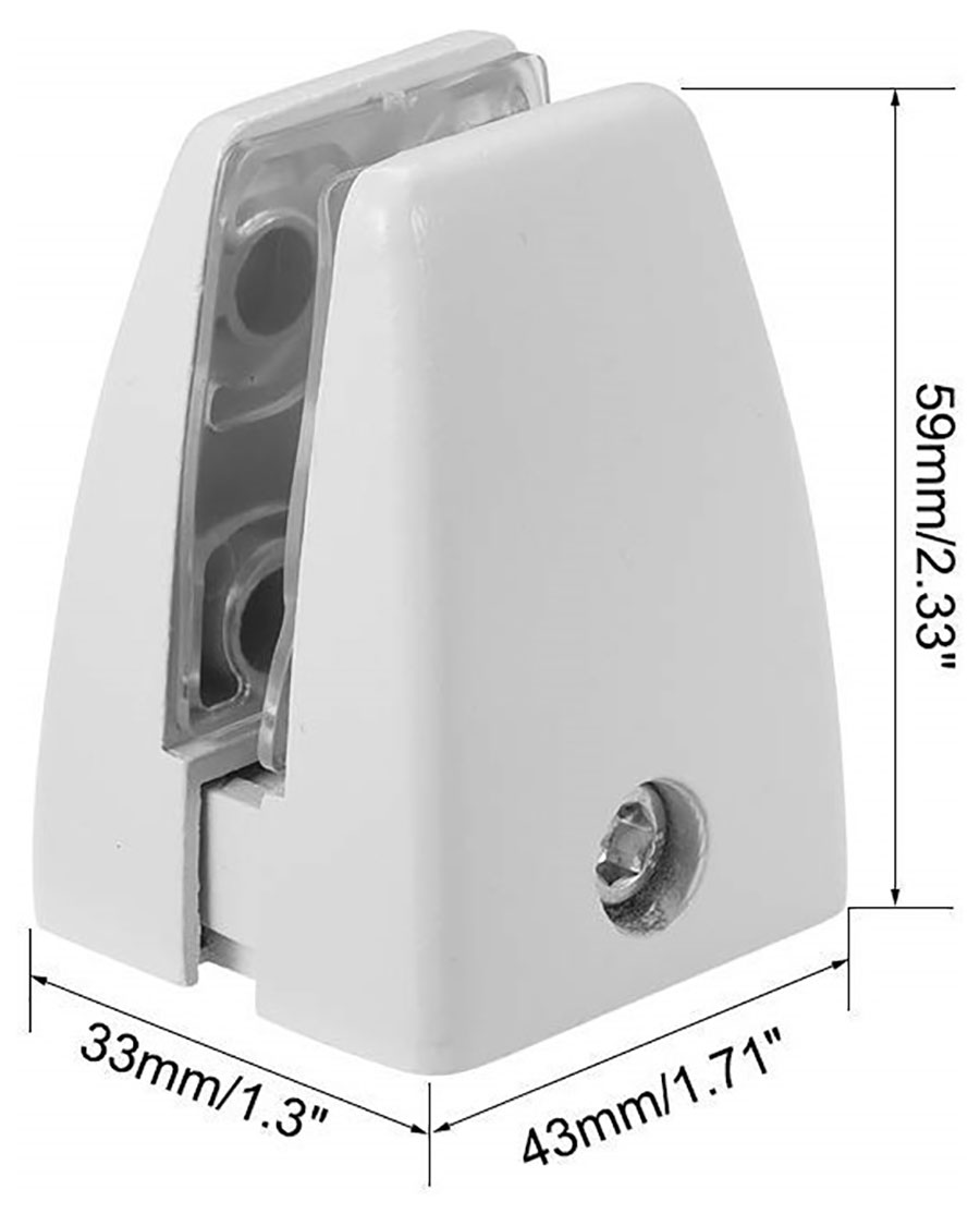 Desk Screen Brackets - Surface Mount